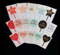 China Birthday party tableware decoration cake accessory  acrylic cake toppers birthday for sale