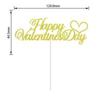 China party decoration  paper  Happy Valentine's Day cake topper for sale