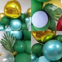 China Jungle Safari Theme Party Balloon Garland  Animal Balloons with  Palm Leaves for kids birthday Baby Shower decoration for sale