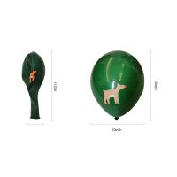 China 2021  Christmas decoration Party Merry Christmas printed Green and Red latex balloon set for sale