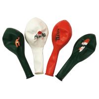 China 2021  Christmas decoration Party Merry Christmas printed Green and Red latex balloon set for sale