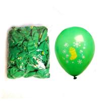 China 2021  Christmas decoration Party Merry Christmas printed Green and Red latex balloon set for sale