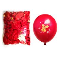China 2021  Christmas decoration Party Merry Christmas printed Green and Red latex balloon set for sale