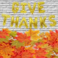 China 2022  fall decor Thanksgiving happy fall party maple leaves pumpkin balloons banner for sale