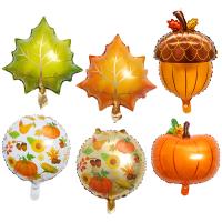 China 2022  fall decor Thanksgiving happy fall party maple leaves pumpkin balloons banner for sale
