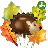 China 2022  fall decor Thanksgiving happy fall party maple leaves pumpkin balloons banner for sale