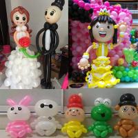 China Magic Long Balloons 20 pcs  With mini Pump for children toy birthday party decoration for sale
