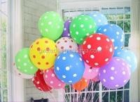 China Wholesale printed latex Polka dot balloon for party decoration for sale