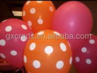China Wholesale printed latex Polka dot balloon for party decoration for sale
