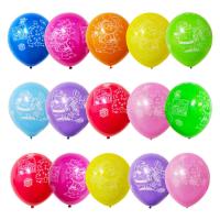 China Good price 12 inch different colors polka dot printing latex balloons for sale