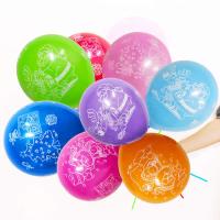 China Good price 12 inch different colors polka dot printing latex balloons for sale