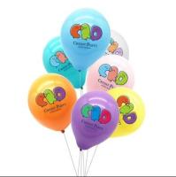 China advertising assorted colors round shaped customized  logo printing latex balloon for sale