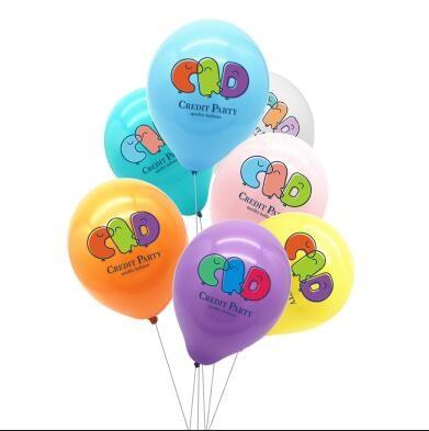 China advertising assorted colors round shaped customized  logo printing latex balloon for sale
