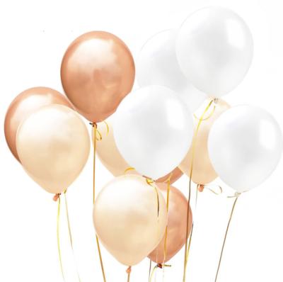 China new product metallic Champagne color latex Balloon for party for sale