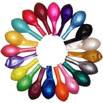 China new wholesale  colorful latex balloons metallic birthday balloons mmanufaturer for sale