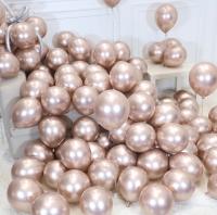 China Wholesale high quality 12 inch chrome  champagne gold rose gold silver color latex helium balloons for birthday  wedding for sale