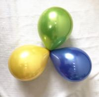 China custom logo blue circle tissue gold shape chrome latex balloons for sale