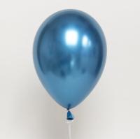 China custom logo blue circle tissue gold shape chrome latex balloons for sale