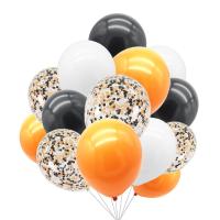China custom made 12 inch clear silver and gold confetti latex nitrile balloons for christmas decoration for sale