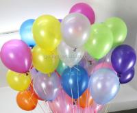 China 1.5G xmas hellium metallic balloons with balloon stand for sale