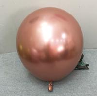 China 18inch chrome metallic colors rose gold latex balloons for birthtday wedding balloon garland decoration for sale
