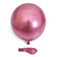 China birthday decoration party supplies rose gold pink silver assortment color  metallic latex chrome balloons 12inch for sale