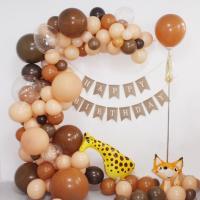 China 2022  trend retro colors  high quality 12 inch thick double layer latex retro balloons for birthday wedding parties for sale