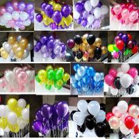 China Top quality Wholesale Balloon Supplies Birthday Wedding Party decoration 12 inch helium quality pearl plain color latex balloons for sale
