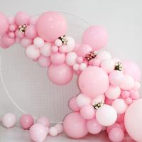 China high quality 12 inch different color pink balloons for girls birthday wedding party pink balloon arch making for sale