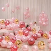 China high quality 12 inch different color pink balloons for girls birthday wedding party pink balloon arch making for sale