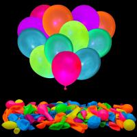 China 12inch Neon Glow Party Balloons UV Black Light Balloons Glow in the dark Luminous Helium Latex Balloon for sale