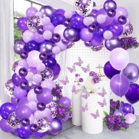 China Amazing happy birthday party purple balloon garland arch kit for sale