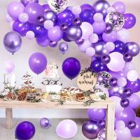 China Amazing happy birthday party purple balloon garland arch kit for sale
