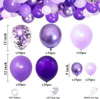 China Amazing happy birthday party purple balloon garland arch kit for sale
