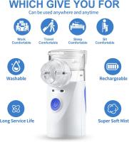 China Easy Operation Handheld Portable Nebulizer Quiet Hand Held Nebulizer Machine 50 / 60Hz for sale