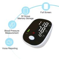 China Automatic Electronic Blood Pressure Monitor：Large LCD Voice Broadcasting Automatic Detection Arm‘s Blood Pressure Gauge for sale