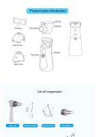 China Medical Handheld Portable Inhaler Nebulizer Easy To Clean Evenly Atomized for sale