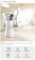 China Quiet White Handheld Portable Nebulizer Machine With A Visible Liquid Level for sale