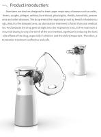 China Electric Handheld Portable Nebulizer Machine Quiet Working White Portable Atomizer for sale