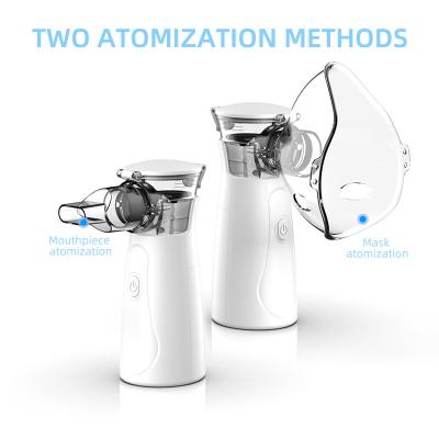 China Quiet White Handheld Portable Nebulizer Machine With A Visible Liquid Level for sale
