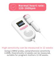 China Hospital Lightweight Fetal Heart Detector Baby Fetal Heart Monitor For Home Use for sale