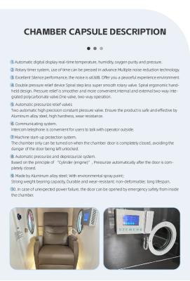 China O2EMENG Professional High Oxygen 1.5ATA Hyperbaric Oxygen Chamber For Anoxic Brain Injury Customized Colors for sale