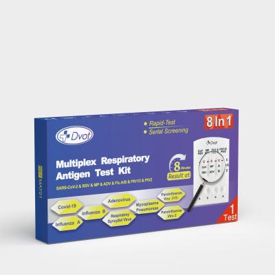 China DVOT (8 IN ONE) Antigen Combo Test Kit for testing SARS-CoV-2 & RSV & MP & ADV & Flu A/B &PIV1/3&PIV for sale