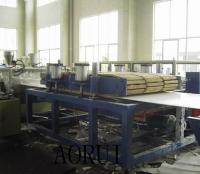 China PVC Skinning Foam Board Machine 1220mm Width Twin Screw Extruder for WPC Bathroom Board for sale