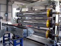 China PP PE HIPS Plastic Sheet Extrusion Line 600-1100mm Width 0.2-2.0mm Thickness for sale