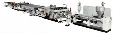 China Single Screw Plastic Sheet Extrusion Machine 120mm Hollow Grid Sheet Line 450kg/h for sale
