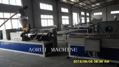 China WPC Cupboard Plastic Profile Extrusion Machinery , WPC Lounge Profile Production Line for sale