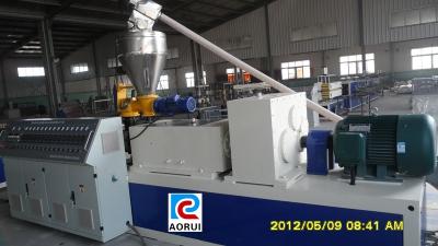 China Conical Twin Screw PVC Plastic Profile Extrusion Line Fullly automatic for sale