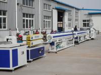 China PVC Pipe Making Machine Plastic Extrusion Line For PVC Water Pipe , Plastic Pipe Making Machines for sale