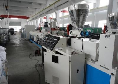 China PVC Twin Screw Pipe Extruder , PVC Pipe Making Machine For Irrigation for sale